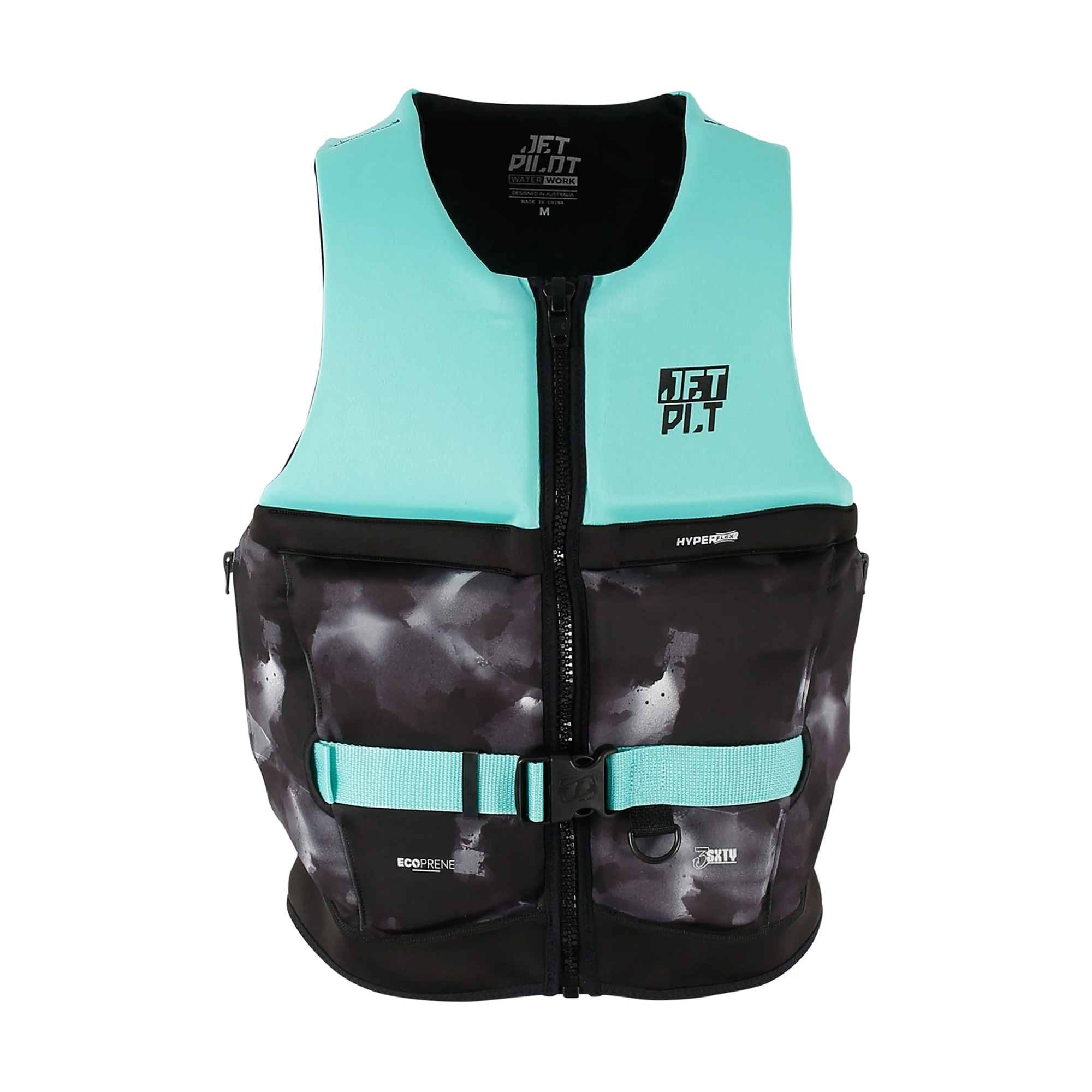 Jetpilot Unisex 3Sxty Hyperflex S-Grip Vest - Teal - Ballistics
